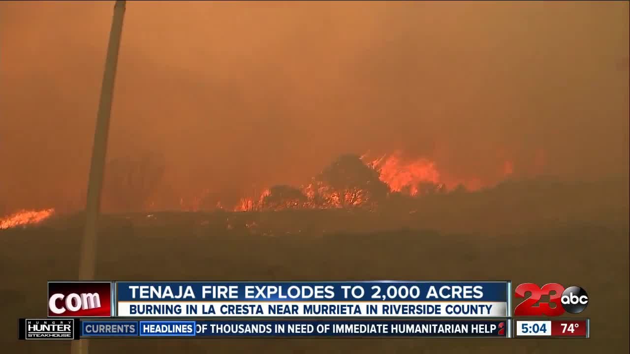 Tenaja fire grows to over 2,000 acres - video Dailymotion