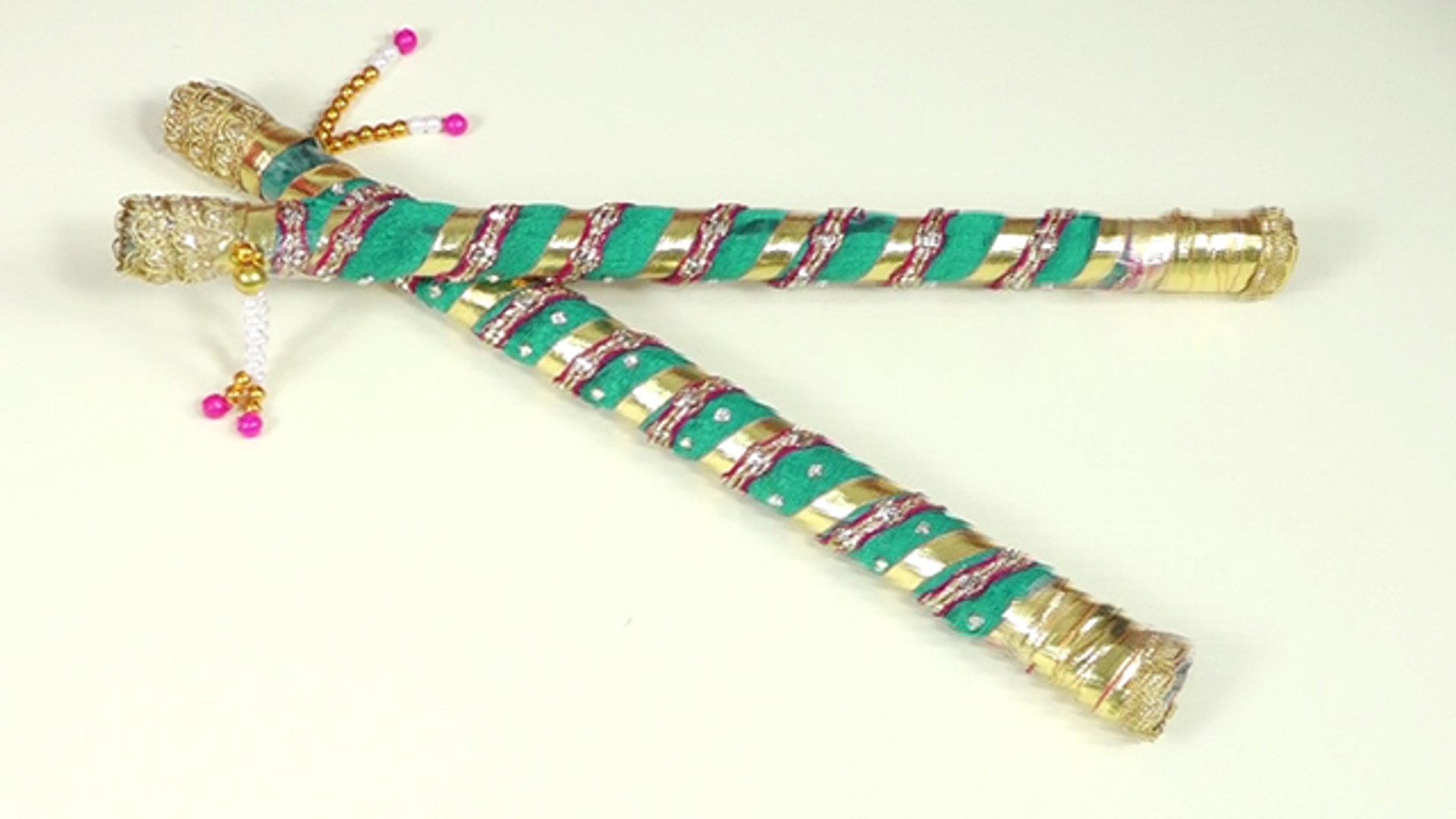 How To Make Dandiya Sticks At Home