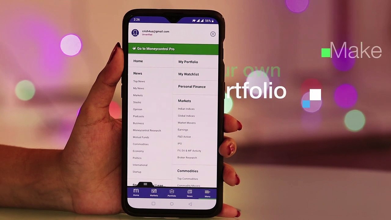 Here's how you can create a portfolio on the Moneycontrol app - video ...