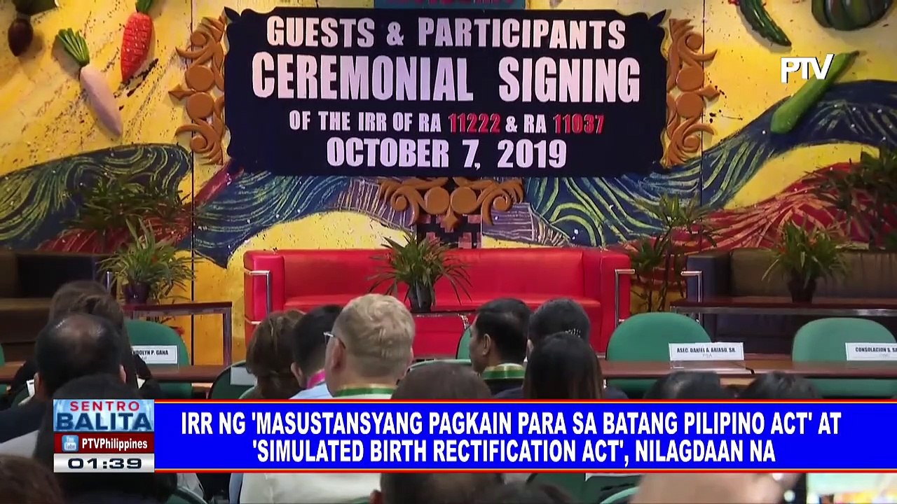 IRR ng RA 11222 at RA 11037, nilagdaan na; Feeding program ng gobyerno ...