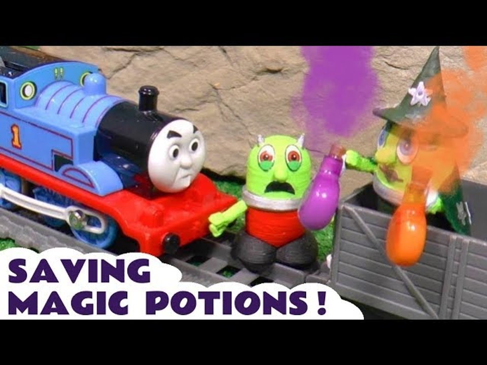 Funny Funlings Rescue Magic Potions with Thomas and Friends as Marvel ...