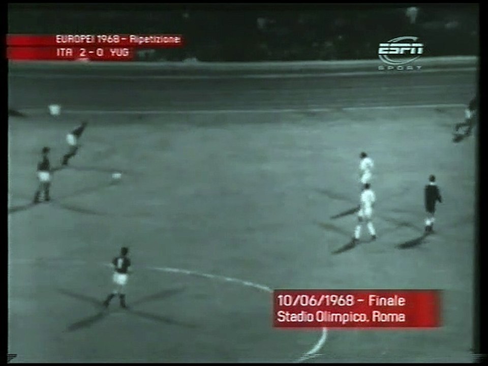 UEFA EURO 1968 Final Game #2 - Italy vs Yugoslavia - 2.Half - Video ...