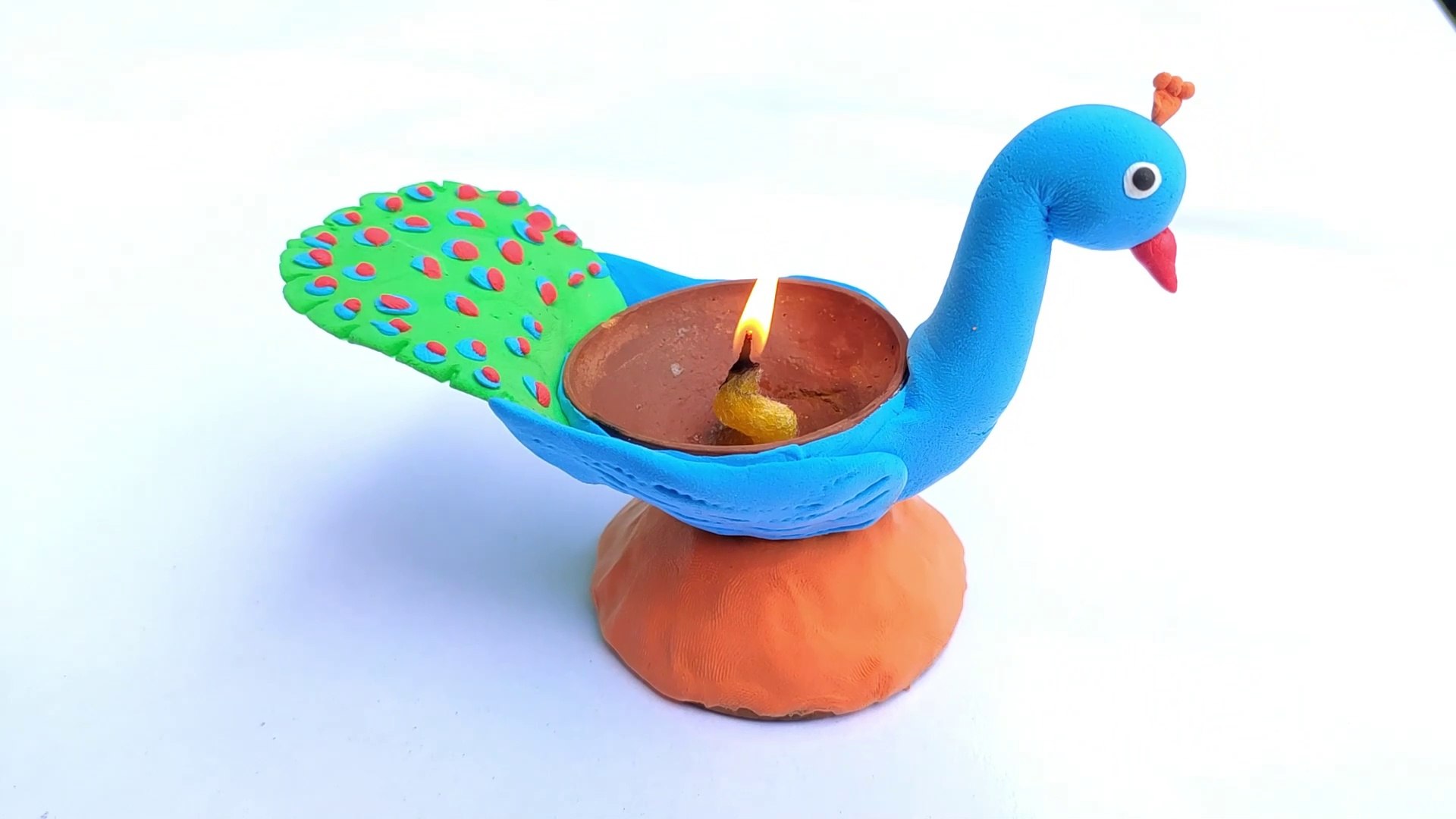 Diya Decoration With Clay