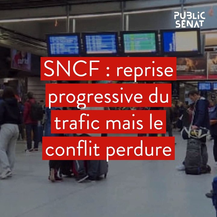 SNCF : reprise progressive du trafic mais le conflit perdure - Vidéo Dailymotion