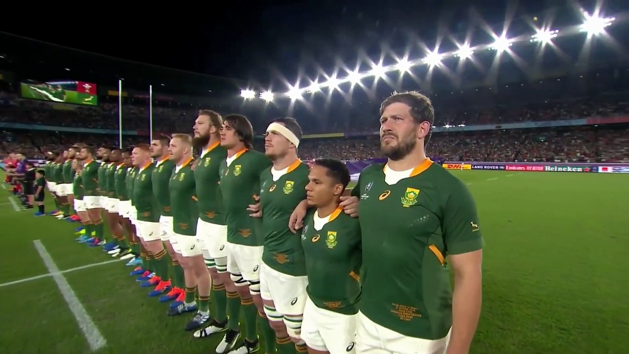 Emotional South African anthem before RWC 2019 Semi-Final - video ...