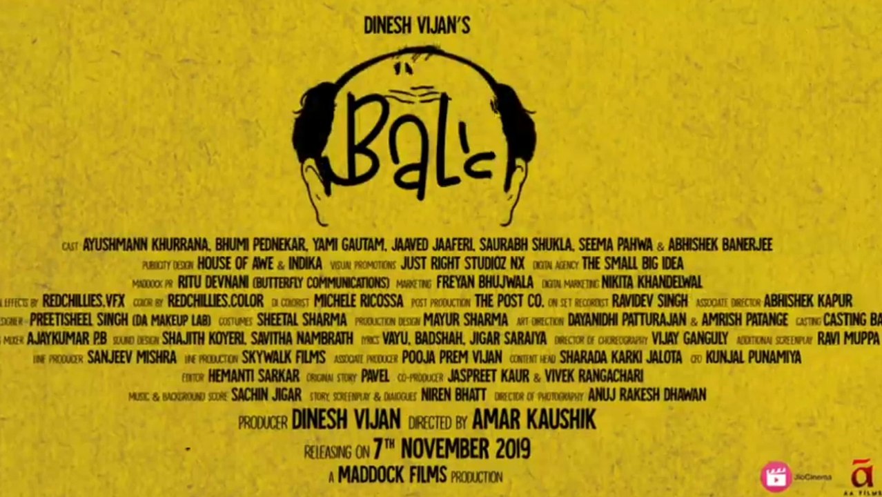 Bala Official Trailer/Ayushmann Khurrana ,Bhumi,Yami/ Dinesh Vijayan ...