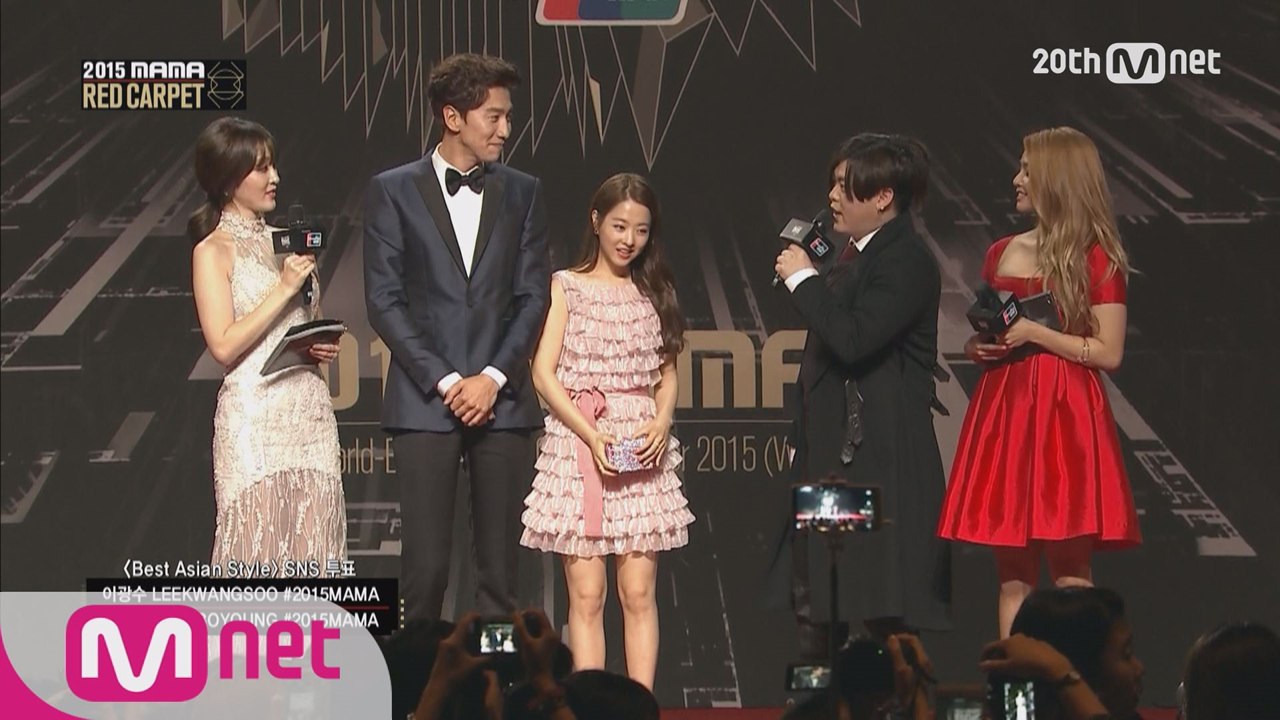 [2015MAMA] Redcarpet _ 이광수&박보영(Lee Kwang-soo&Park Bo-young) - 동영상 Dailymotion