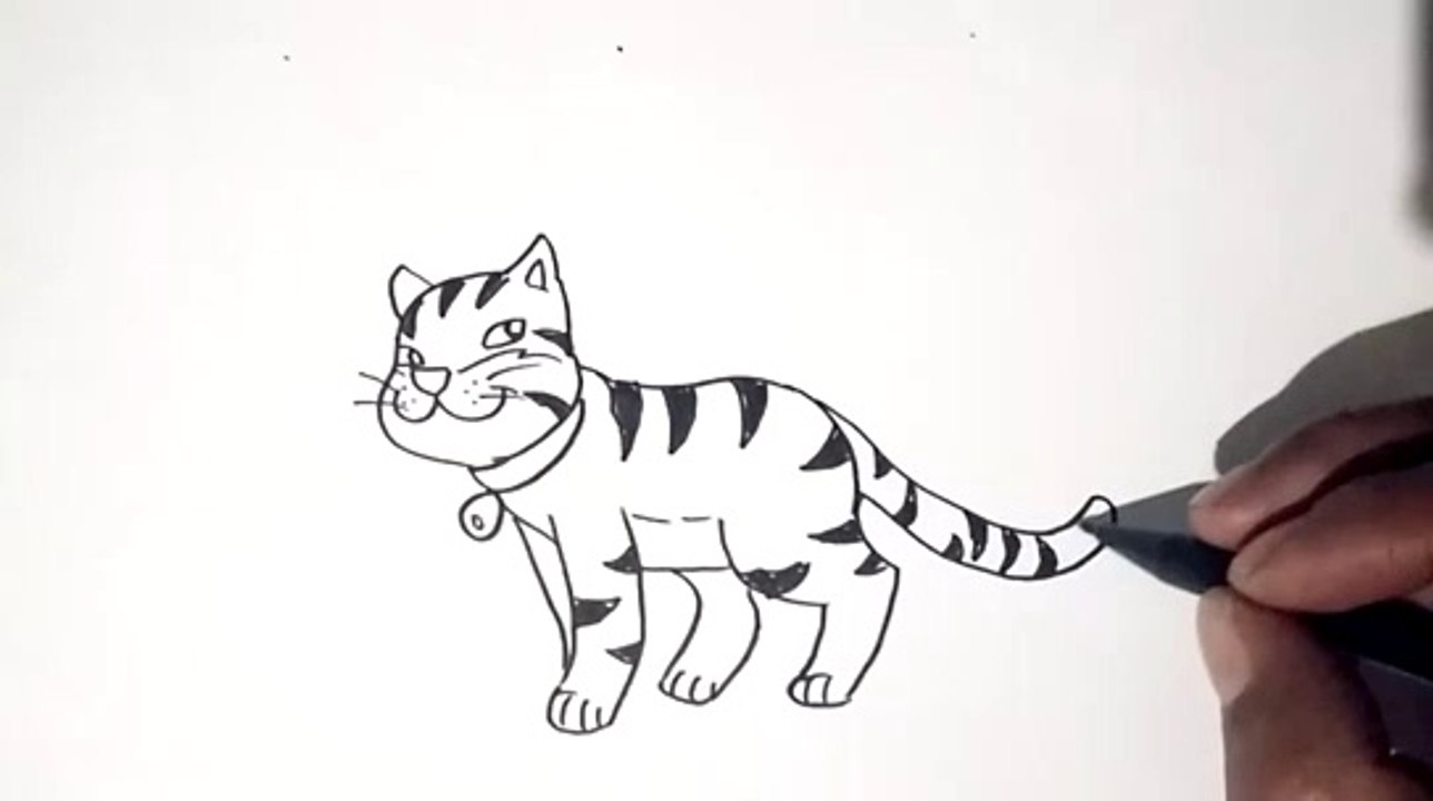 cara mudah menggambar kucing - Video Dailymotion