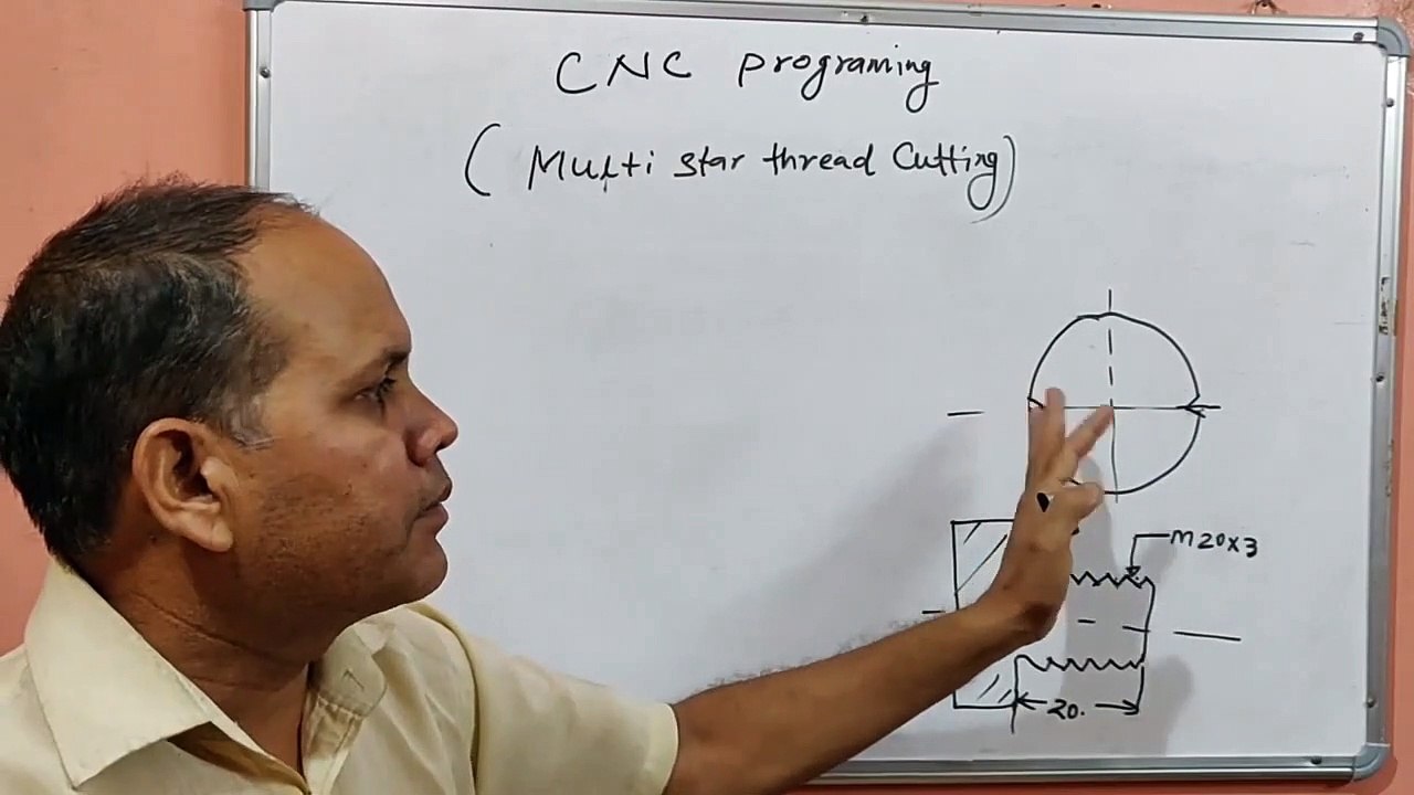 How to make Multistart thread on cnc Lathe machine. Double start threading making technique ...