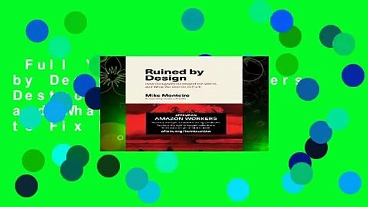 Full Version Ruined by Design: How Designers Destroyed the World, and ...