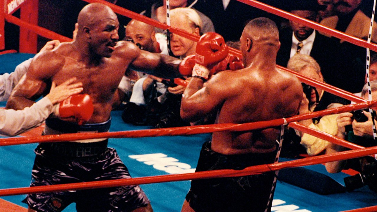 Biography: Mike Tyson Bites Off Evander Holyfield's Ear - video Dailymotion