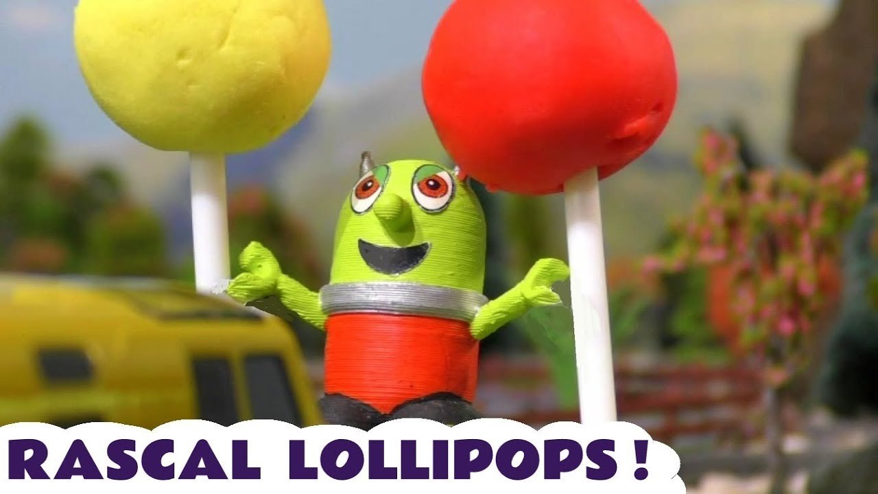 Rascal Funlings Play Doh Prank Lollipop Pranks with Thomas and Friends ...