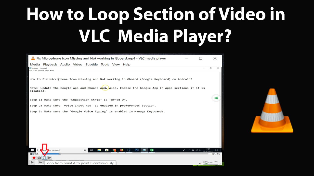 How to Loop a Section of Video in VLC Media Player? - video Dailymotion