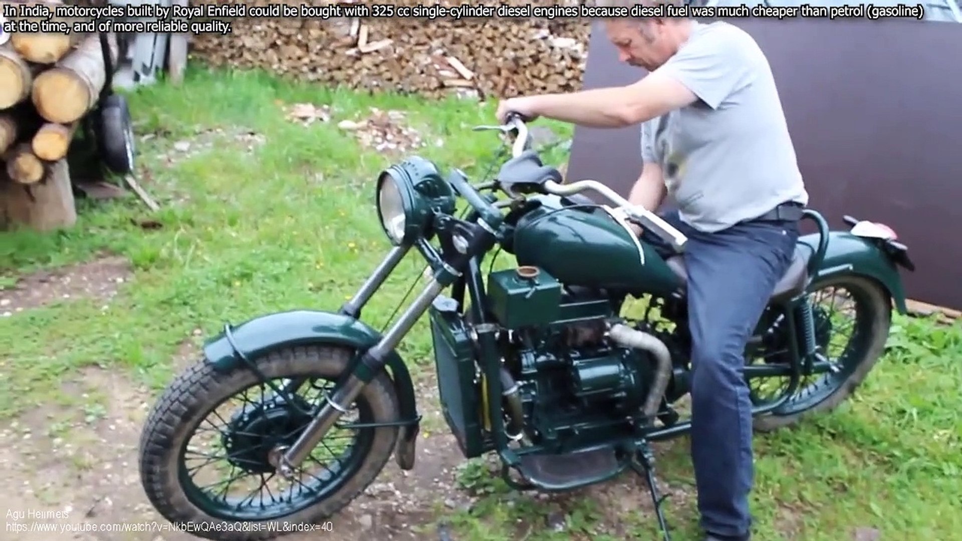 Diesel Powered Motorcycle