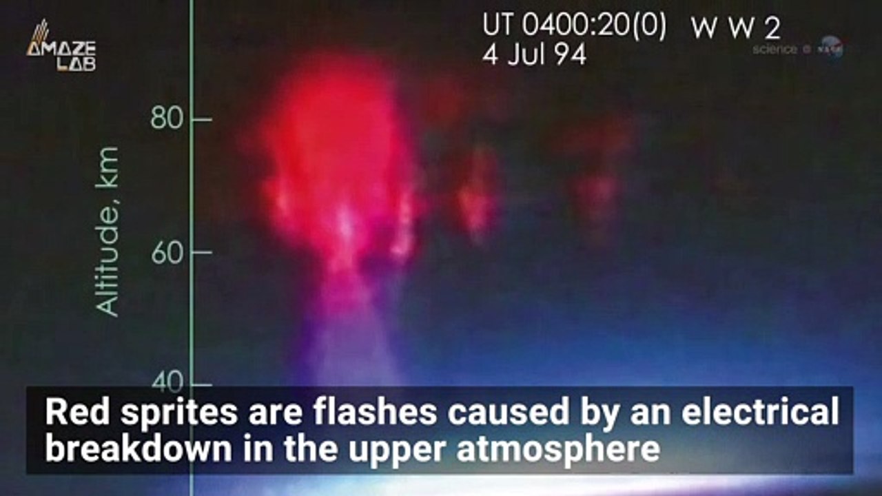 Elusive Red Sprites Spotted Lighting Up the Sky in Oklahoma - video ...