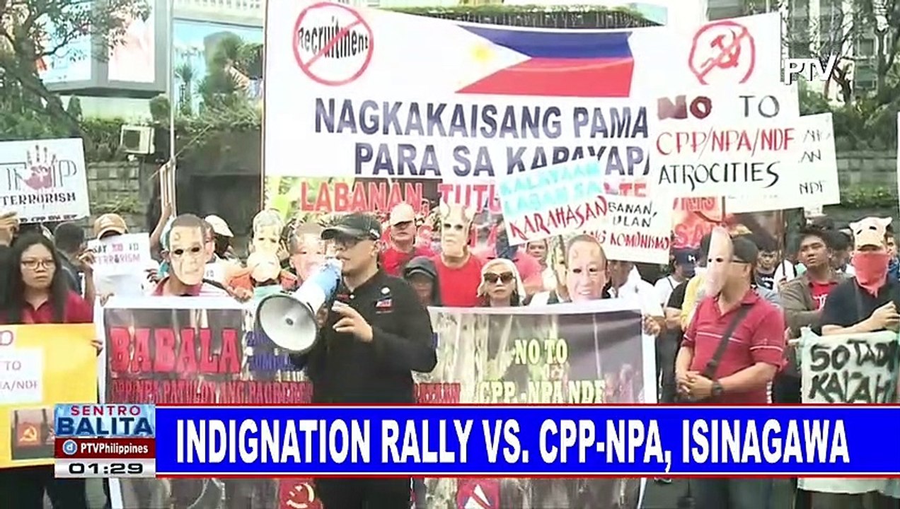 Indignation rally vs. CPP-NPA , isinagawa - video Dailymotion