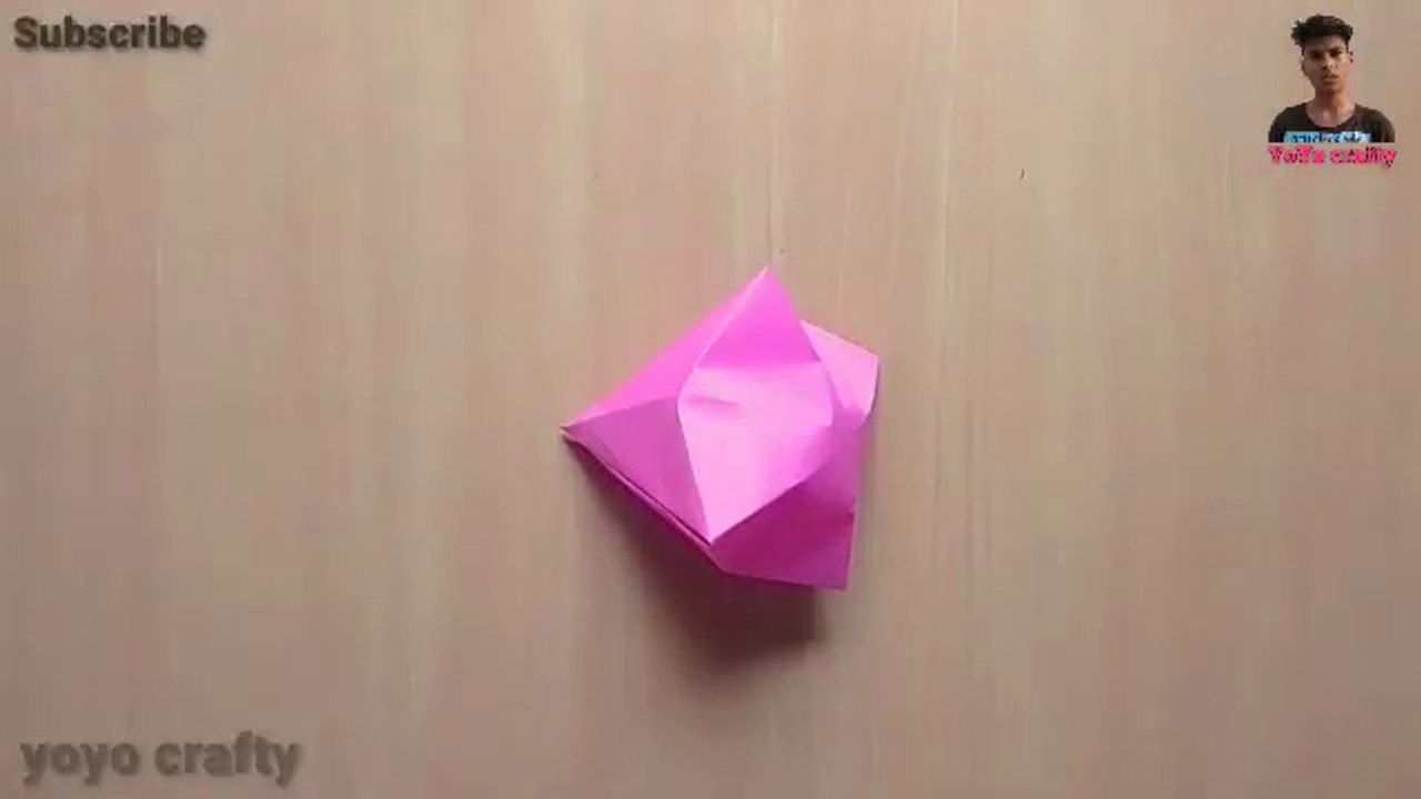 How to make daimond with paper # origami by yoyo - video Dailymotion