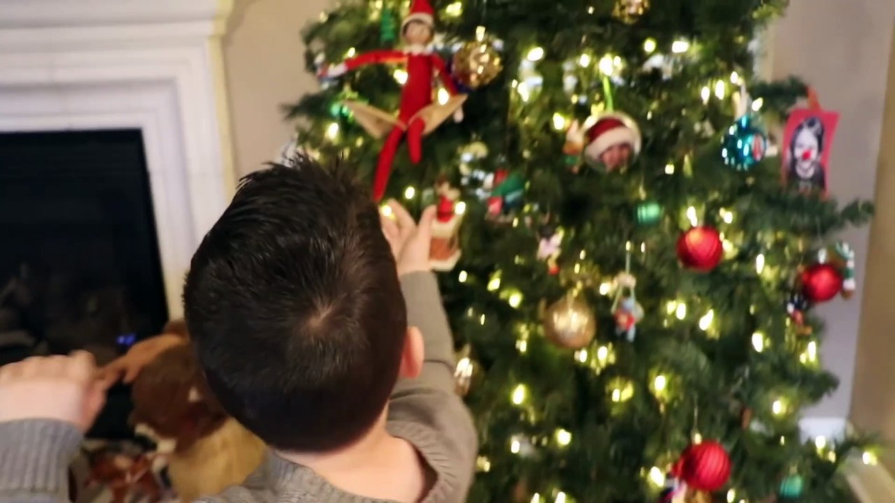 Christmas Pretend Play with Funny Elf On The Shelf & Caleb Kids Show ...