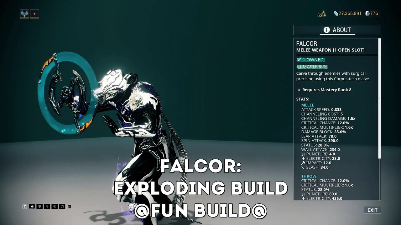 Warframe: Falcor - Exploding Build (FUN Build) Update/Hotfix 23.10.7 ...