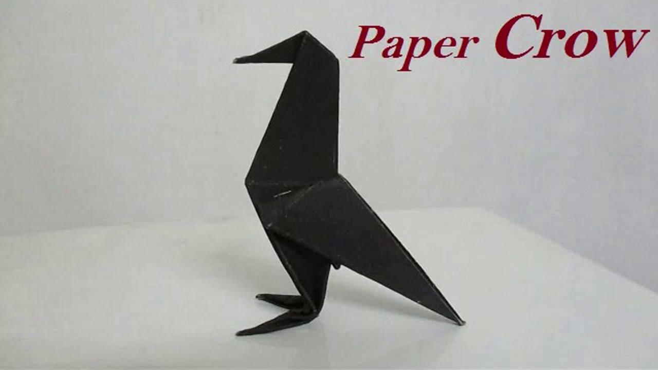 Simple Origami Crow | How to Make Crow with Paper | Easy Paper Craft ...