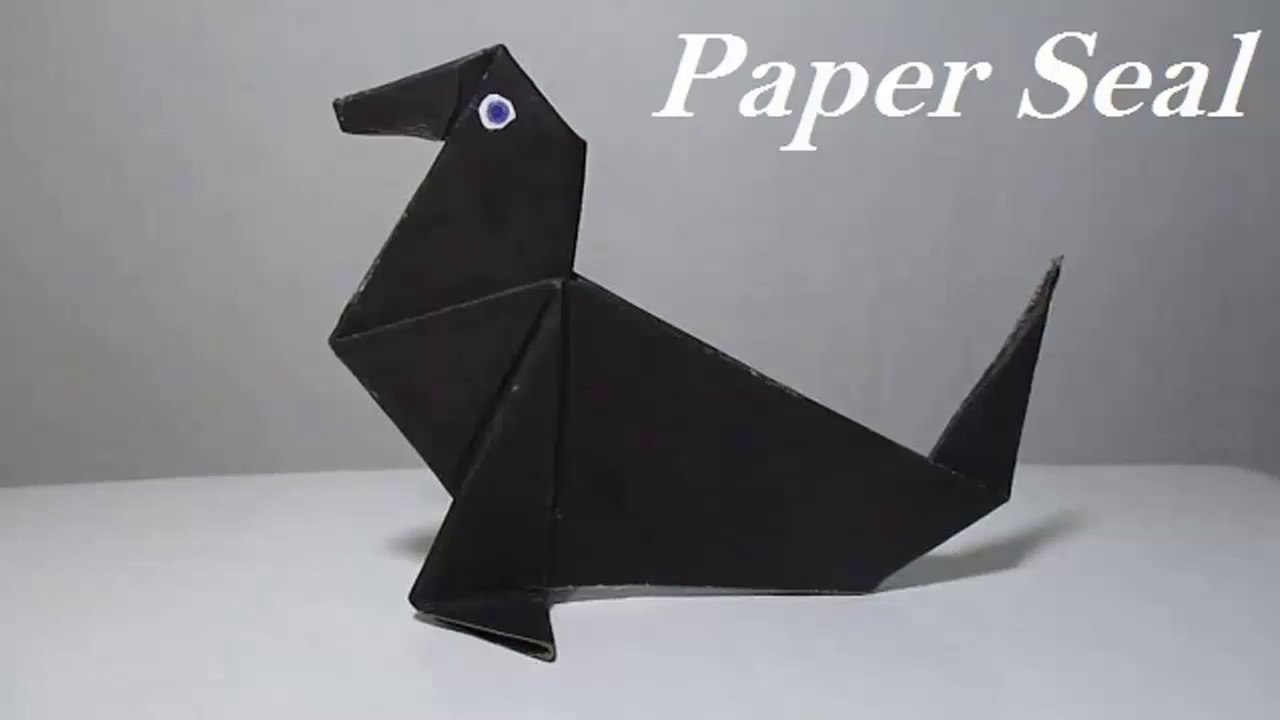 Paper Seal Origami | Origami Seal Folding Instructions (Sea Lion ...