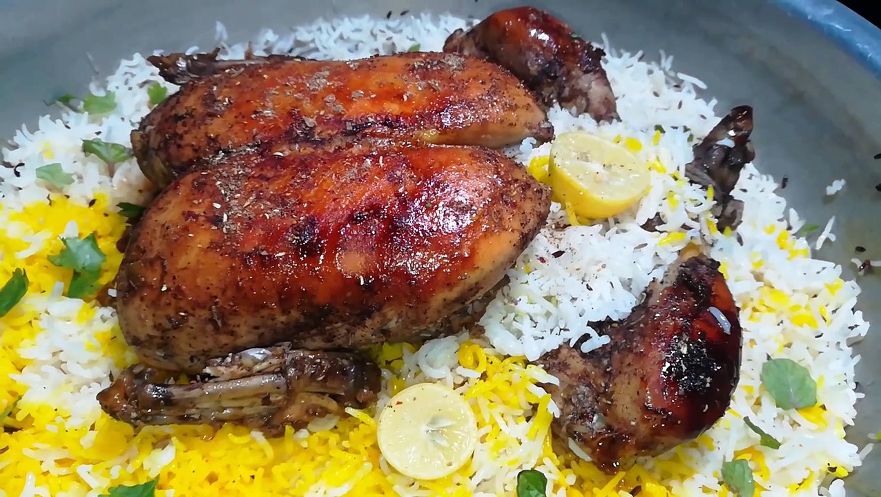 Chicken Sajji Recipe with Rice | Balochi Sajji with Rice | چکن سجی ...