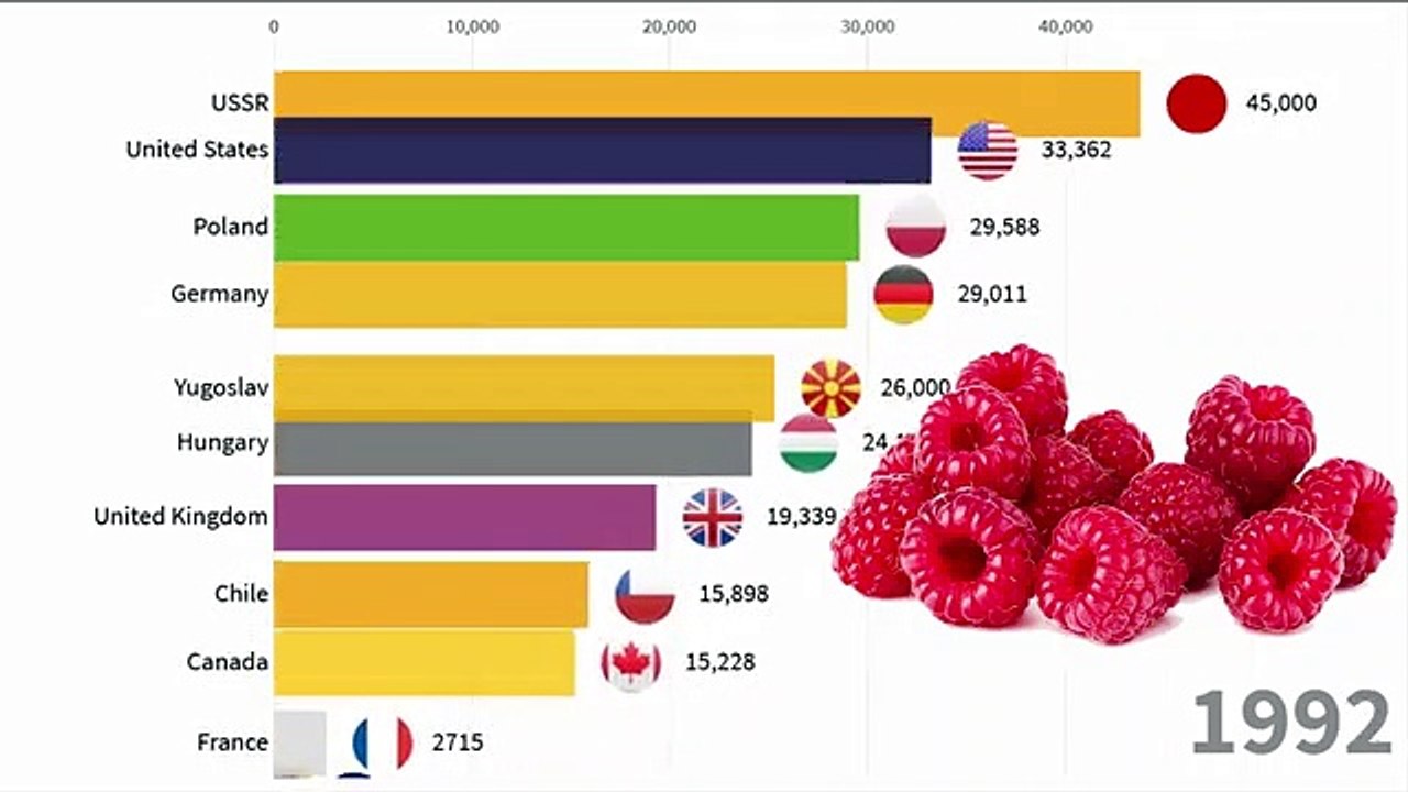 Top Largest Raspberries Producer Countries - video Dailymotion