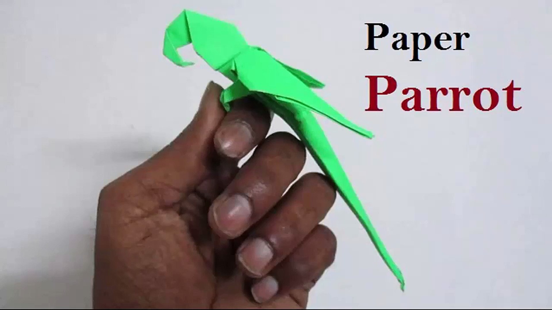 How To Make Origami Bird Step By Step