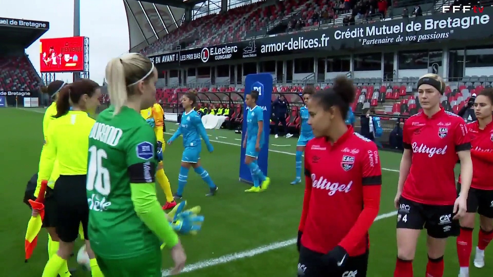 J14 EA Guingamp - Olympique de Marseille (3-1) D1 Arkema 2019 2020