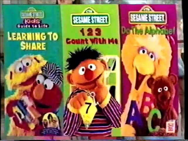 Sesame Street Learning About Numbers Vhs Library