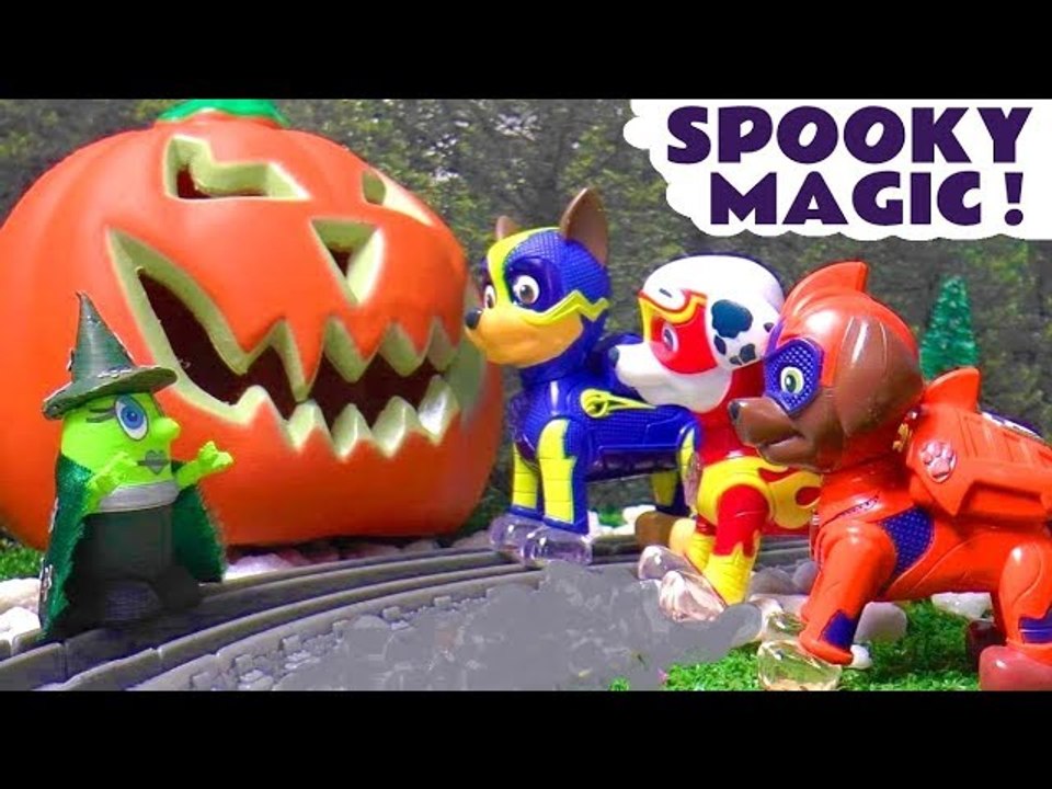 Paw Patrol Mighty Pups Spooky Challenge Magic with Halloween Funlings ...