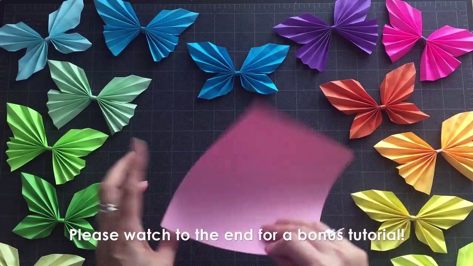 Origami Butterfly Directions