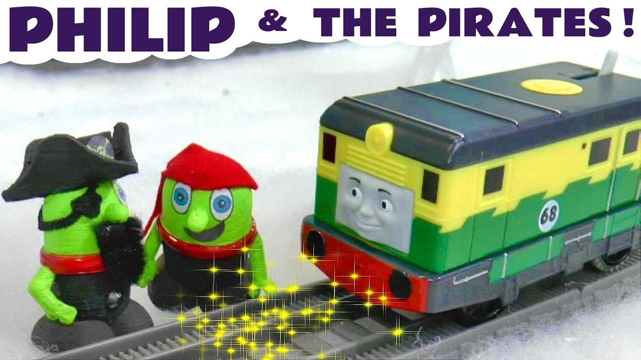 Thomas and Friends Philip and the Pirates Pranks with the Funny ...