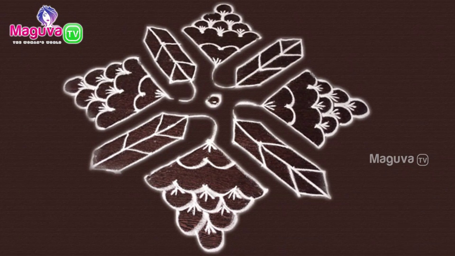 Simple Rangoli Designs With Dots Step By Step