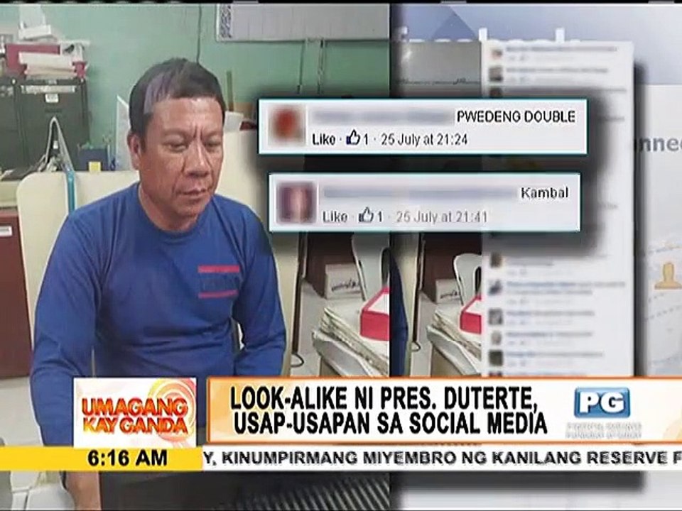 Look-alike ni Pres. Duterte, usap-usapan sa social media - video ...