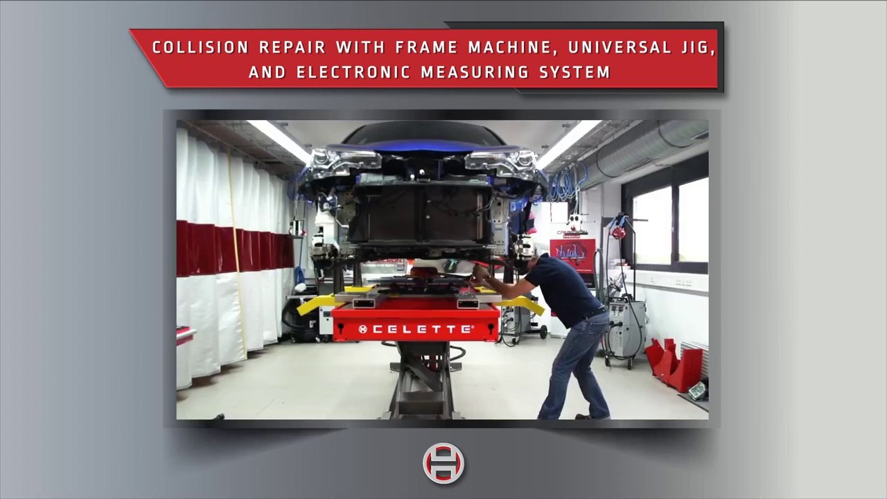 COLLISION REPAIR WITH FRAME MACHINE, UNIVERSAL JIG, AND ELECTRONIC ...