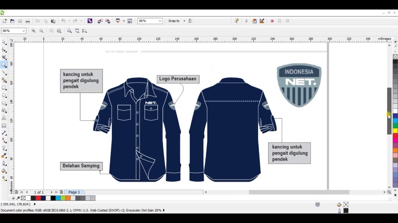 Template Desain Seragam PDH Net TV - Video Dailymotion