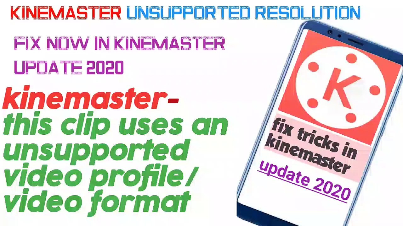 how to fix unsupported video format | kinemaster | unsupported video ...
