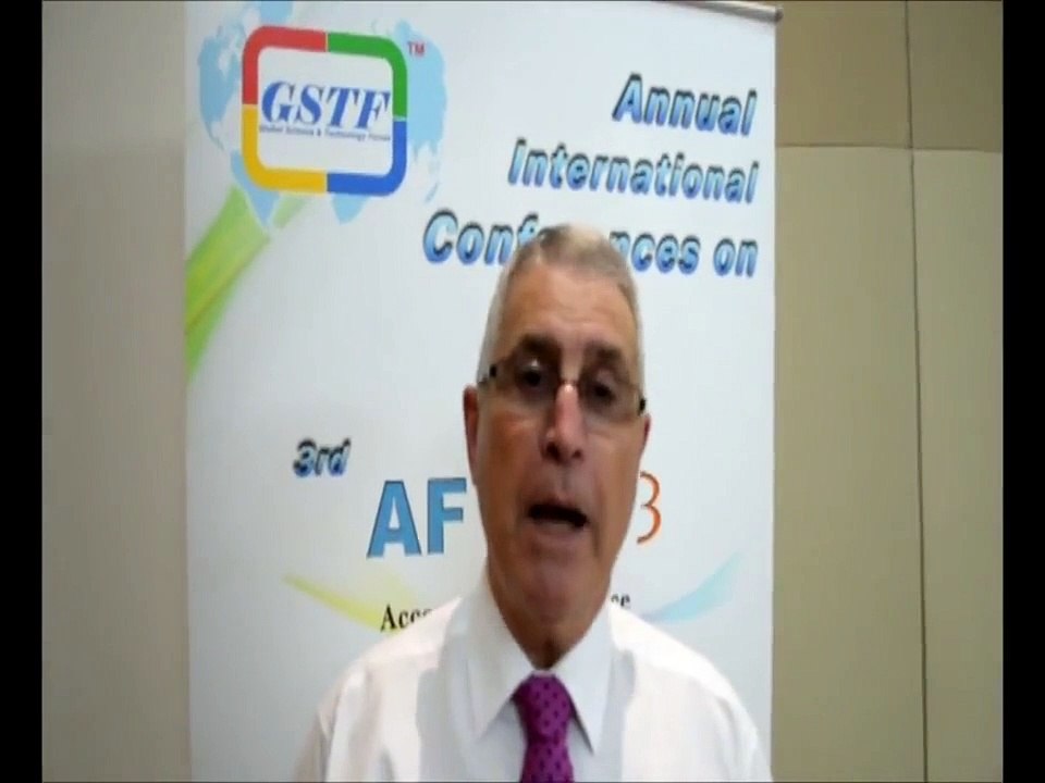 Prof. the Hon. Dr. Stephen Martin at AF Conference 2013 by Global ...