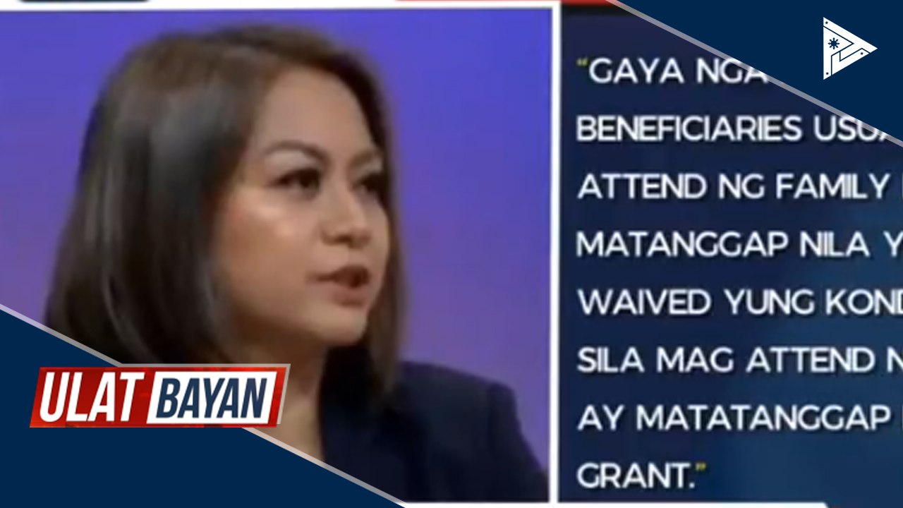 DSWD: Attendance sa family dev't session para sa pagtanggap ng 4ps cash ...