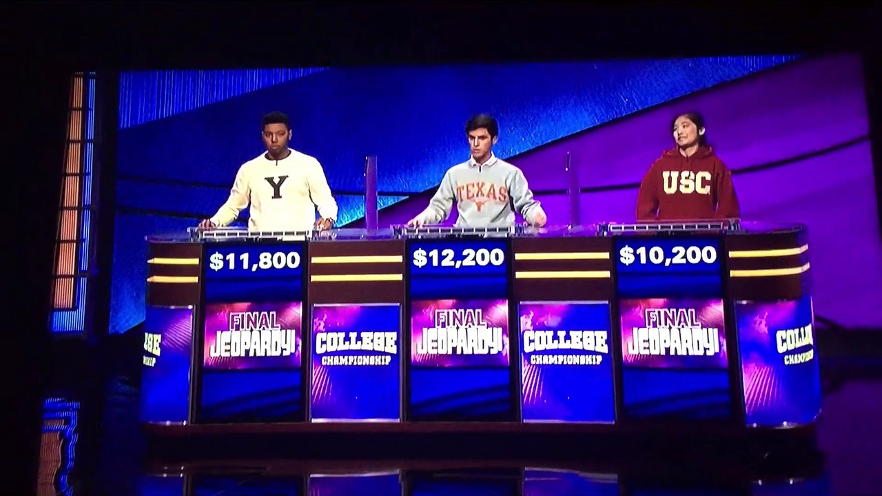 #Jeopardy College Championship (2020): The 3 Finalists Results - April ...