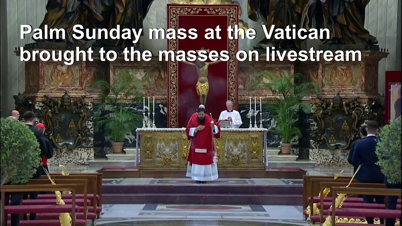 The Vatican celebrates Holy Week without the faithful - video Dailymotion