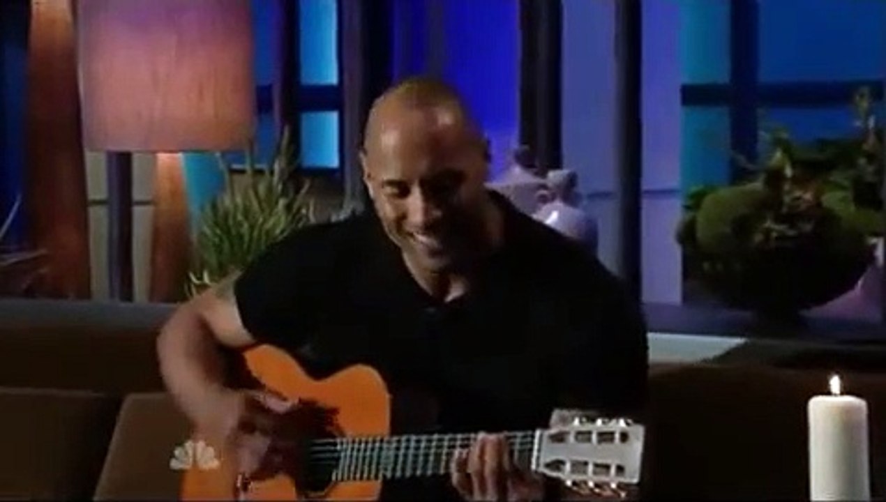 Dwayne Johnson singing You Send Me - country song - Vidéo Dailymotion
