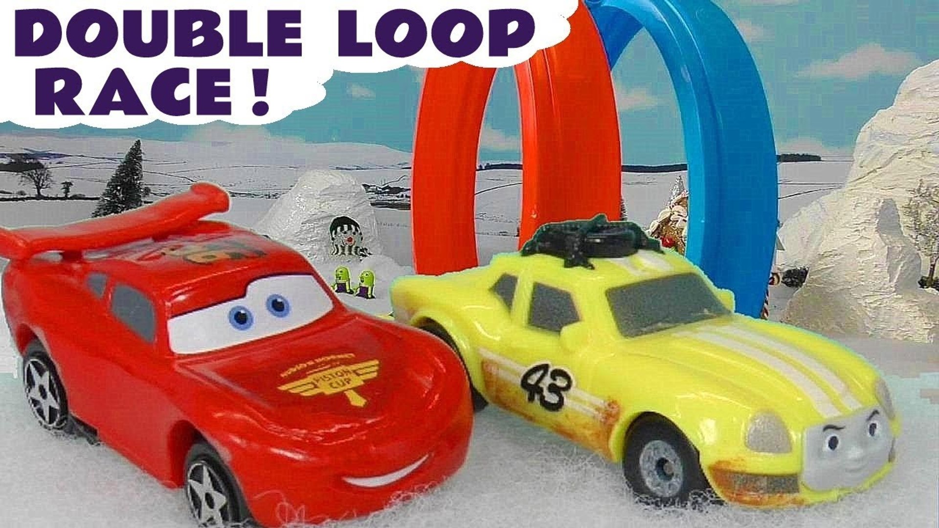 Hot wheels race off lightning mcqueen store