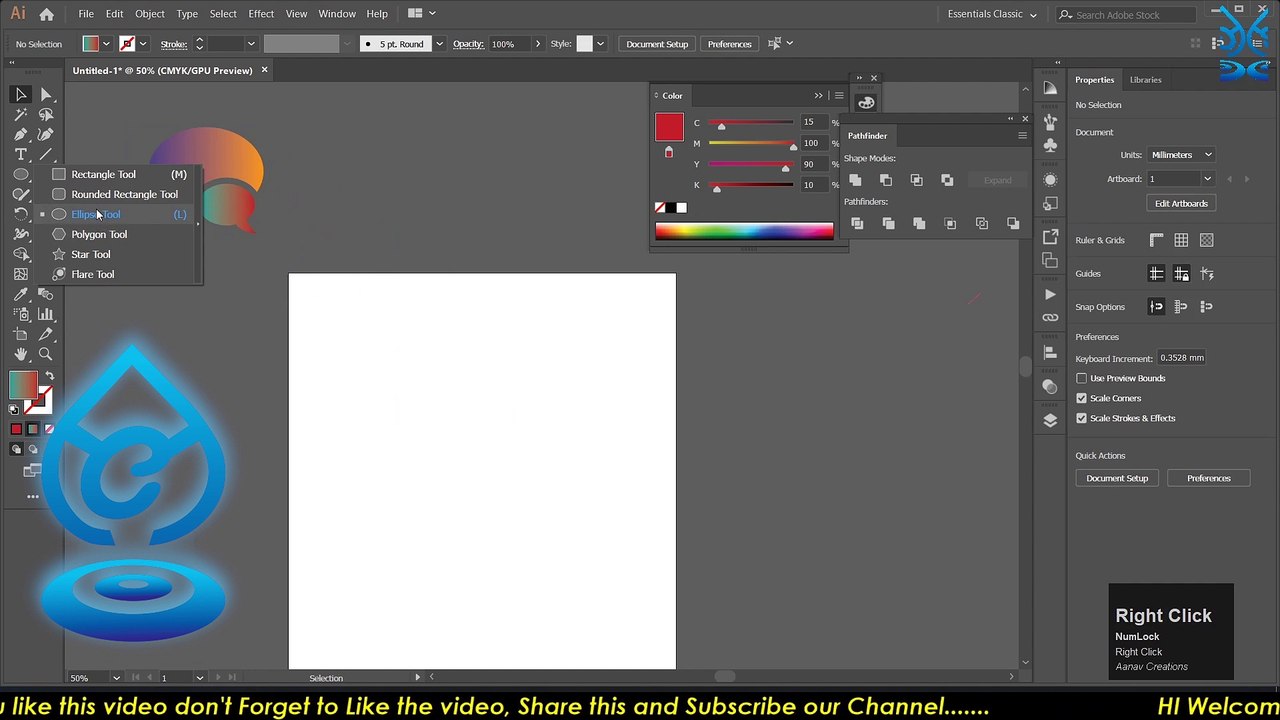 How To Create Simple Icons Illustrator Tutorial Class 33 Draw