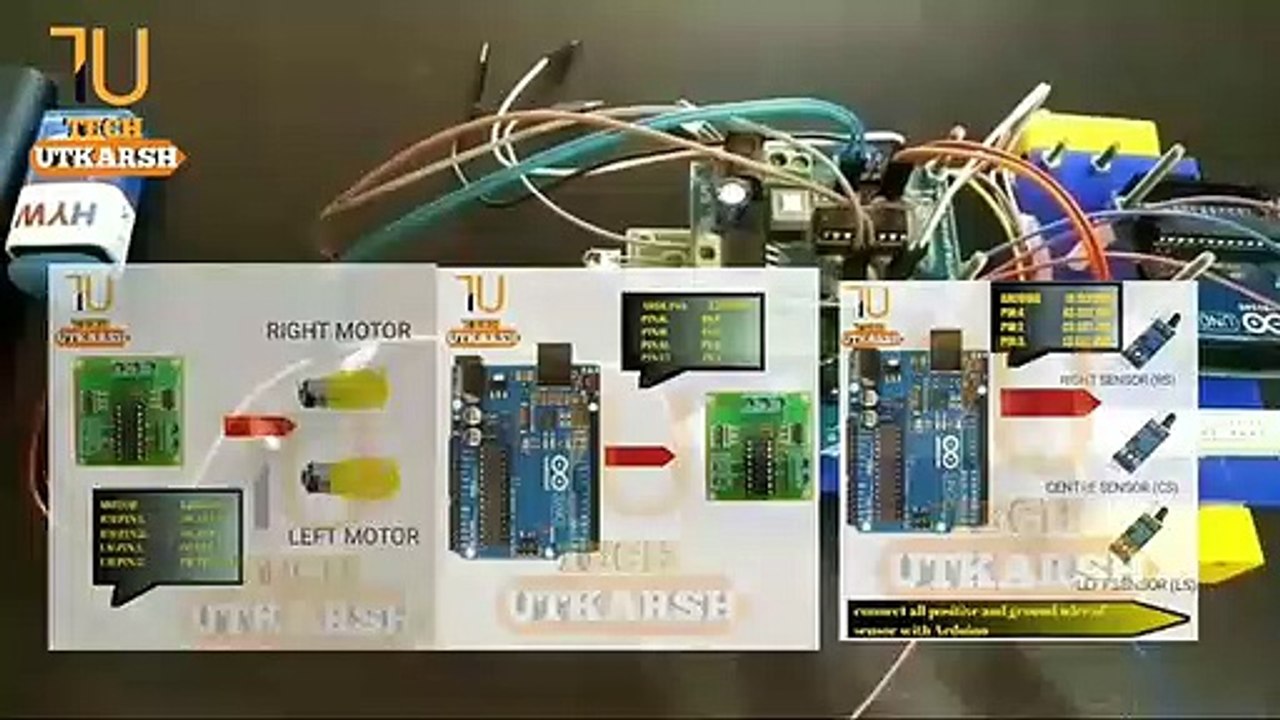 |Arduino tutorial part #6|How to make object following Robot|using IR sensor|IN HINDI|TECH ...