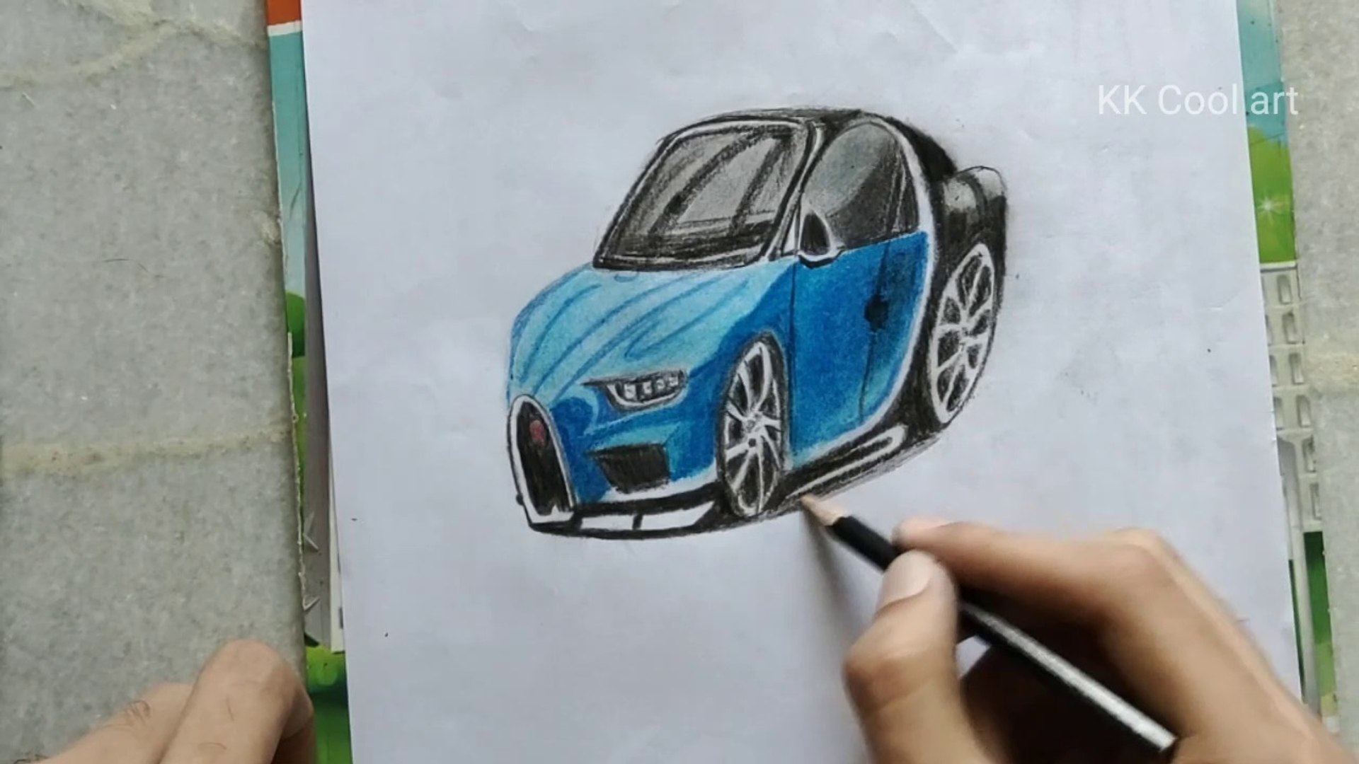 Bugatti Drawing Step By Step