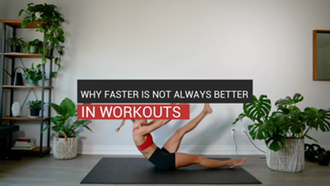 Why Faster Is Not Always Better In Workouts - video Dailymotion