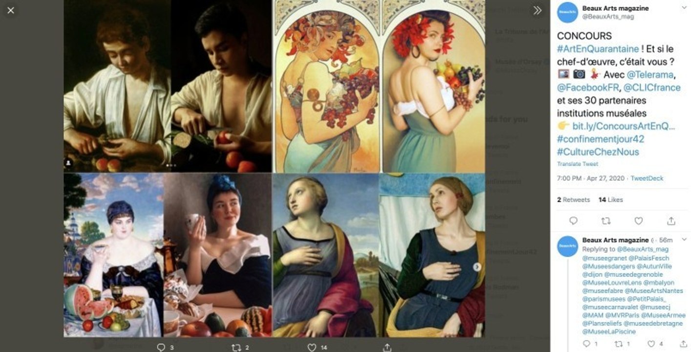 Reproduire les oeuvres les plus célèbres depuis chez soi, le nouveau ...