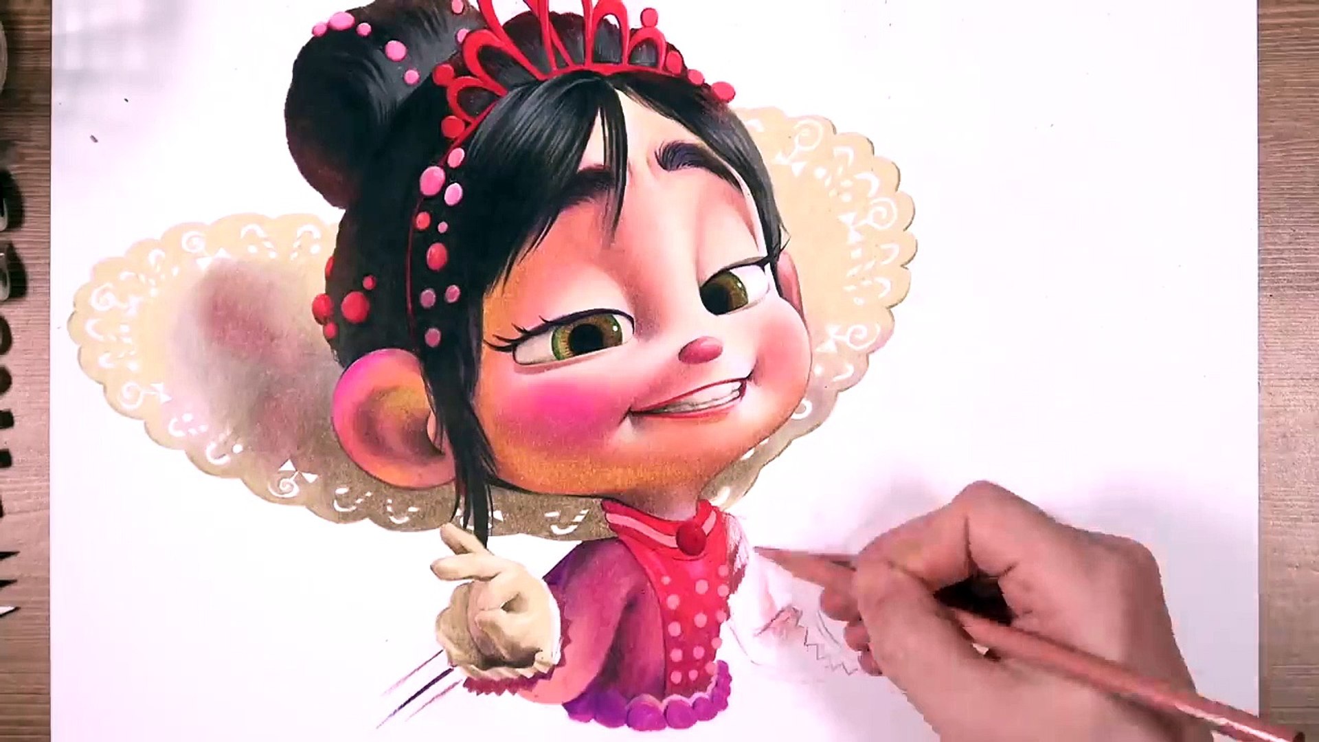Wreck It Ralph Pencil Drawing Vanellope Von Schweetz (Wreck It Ralph)